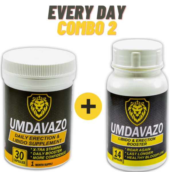 Umdavazo 14’s Erection Booster + Umdavazo Daily Erection & Libido ...